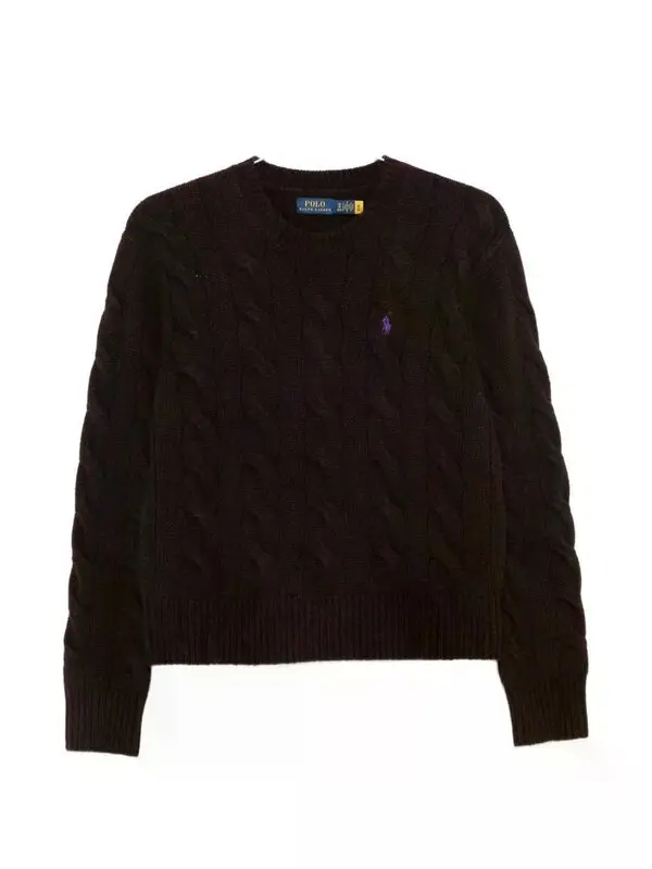 Polo Ralph Lauren Cable Knit Embroidered Logo Sweater