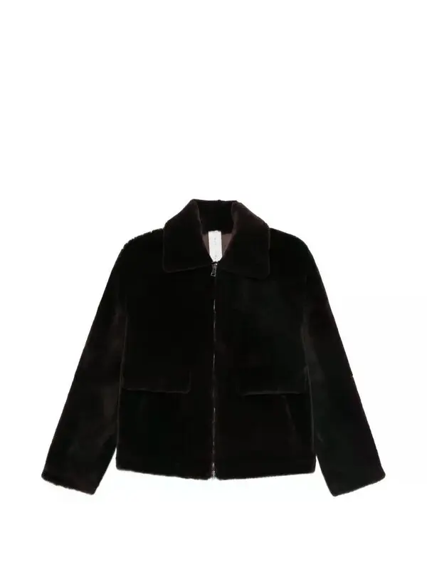FURLING BY GIANI Giulia Faux-fur Jacket - Red