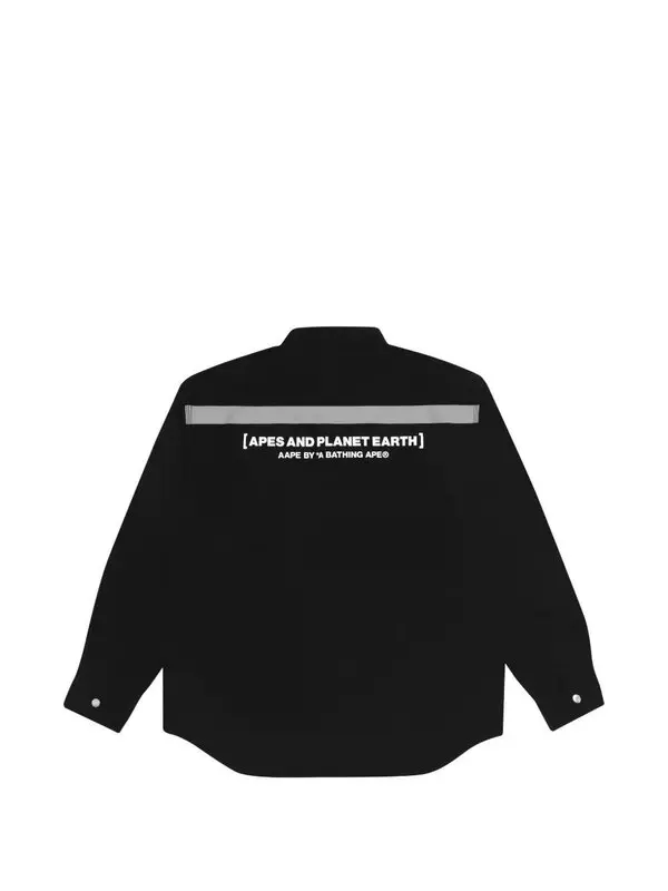 AAPE BY *A BATHING APE Logo-patch Button-up Shirt