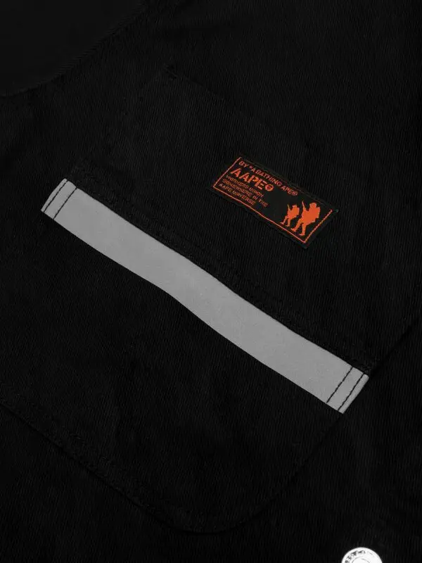 AAPE BY *A BATHING APE Logo-patch Button-up Shirt