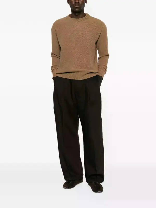 THE AMHANTE Distressed Textured Knit Sweater