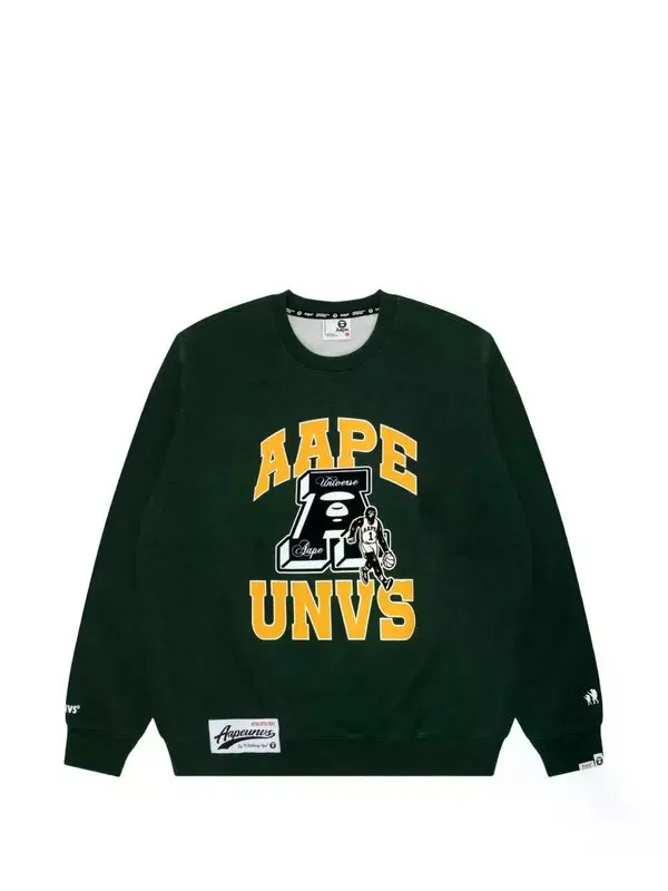 AAPE BY *A BATHING APE Moonface Graphic-print Sweatshirt