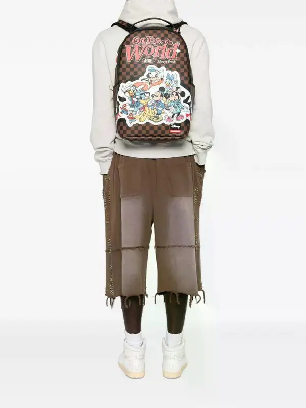 SPRAYGROUND Check-print Disney Mickey & Friends Backpack