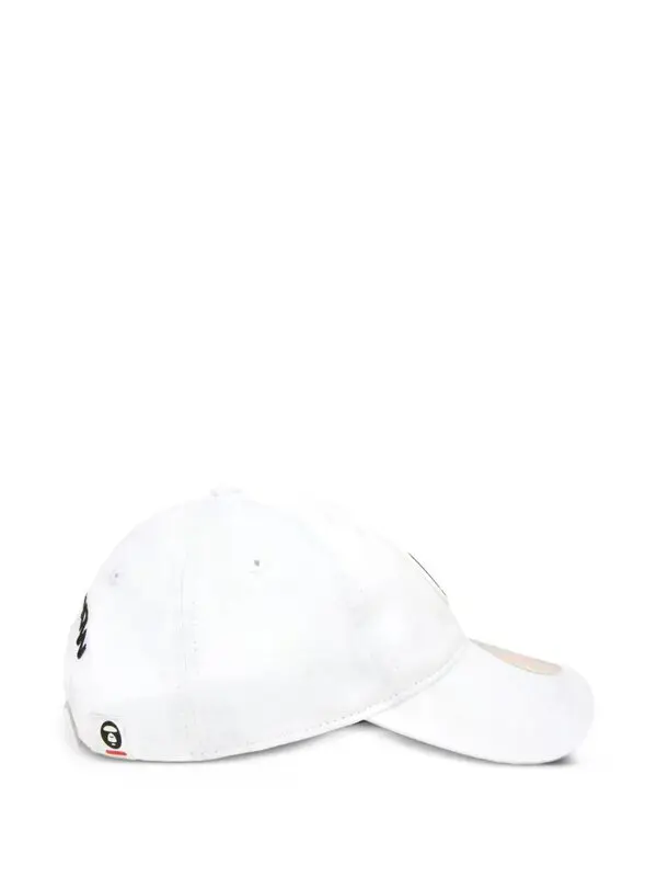 AAPE BY *A BATHING APE Logo-patch Baseball Cap - White