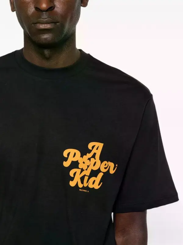A PAPER KID Logo-print Short-sleeve T-shirt