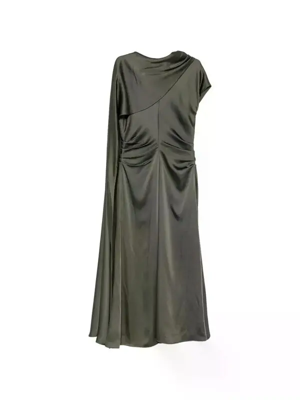 Simkhai Draped Asymmetric Midi Dress - Green