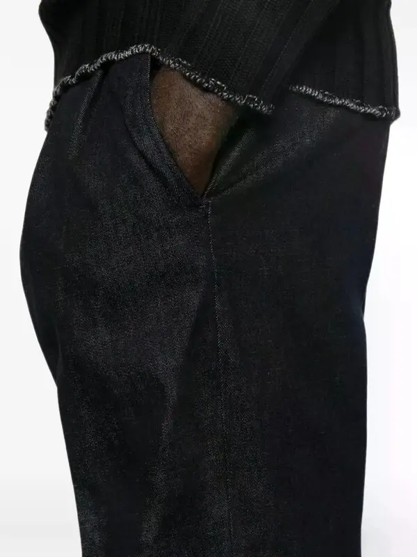 BRIGLIA 1949 Pleated Tapered-leg Jeans