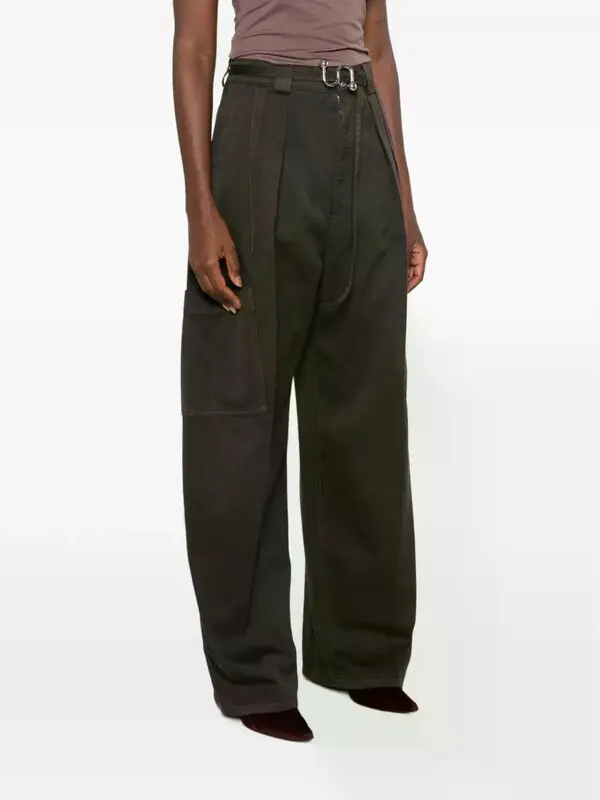 Sportmax Pleated Wide-leg Jeans