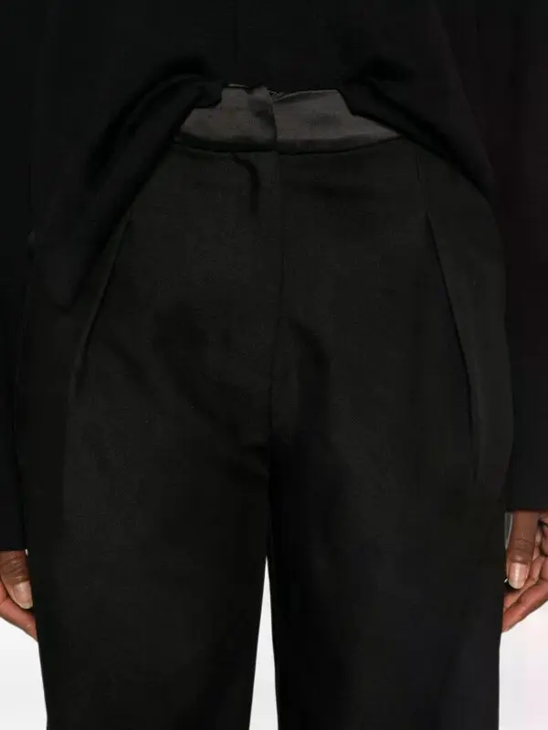 TWENTY FOURHAITCH Satin-waistband Pleated Trousers