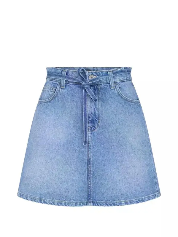 Liu Jo Mini Skirt With Matching Foulard Belt - Blue