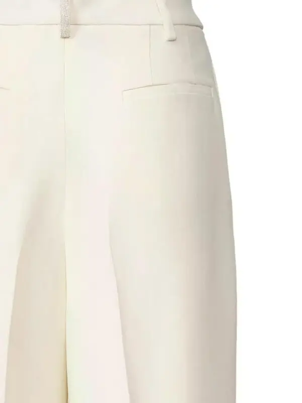 Fabiana Filippi Embellished Belt-loop Wide-leg Trousers