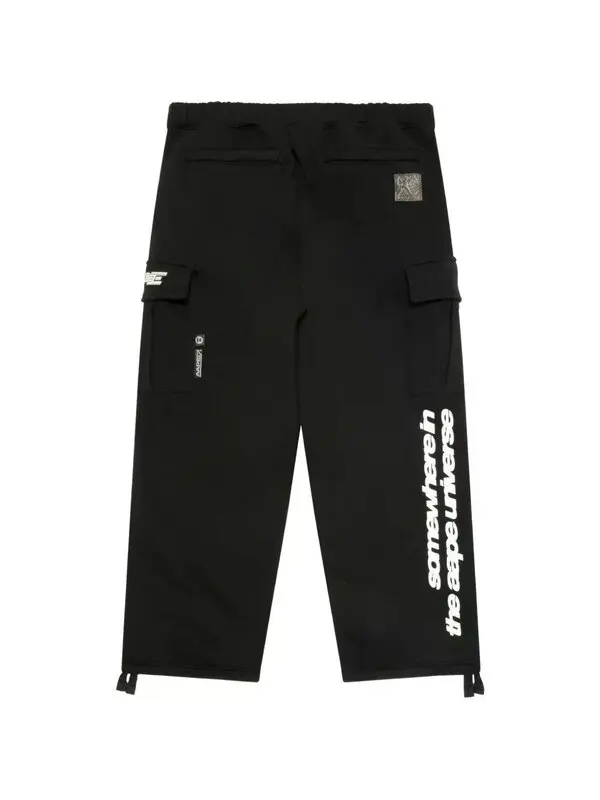 AAPE BY *A BATHING APE Moonface Logo-appliqué Cargo Track Pants