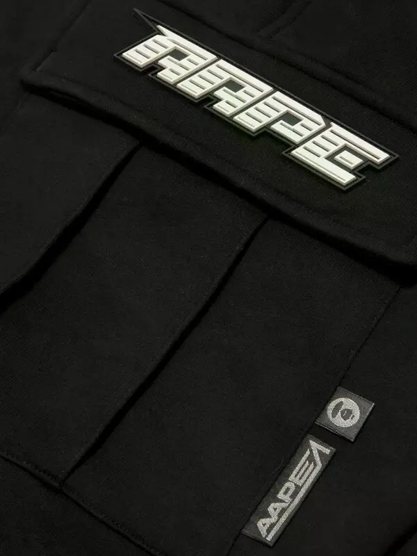 AAPE BY *A BATHING APE Moonface Logo-appliqué Cargo Track Pants