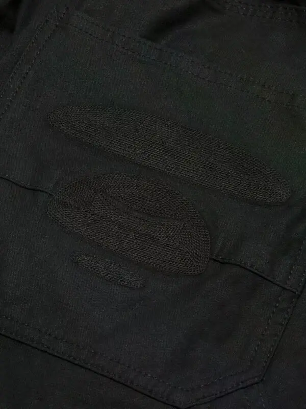 AAPE BY *A BATHING APE Moonface Logo Relaxed-fit Trousers