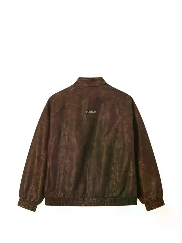 FIVE CM Distressed Effect Zip-up Jacket