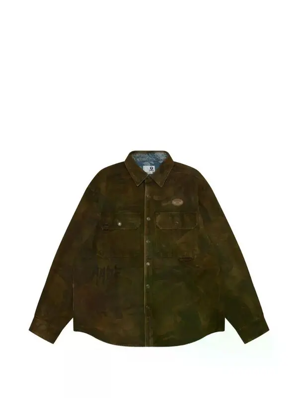 AAPE BY *A BATHING APE Moonface Logo-patch Shirt