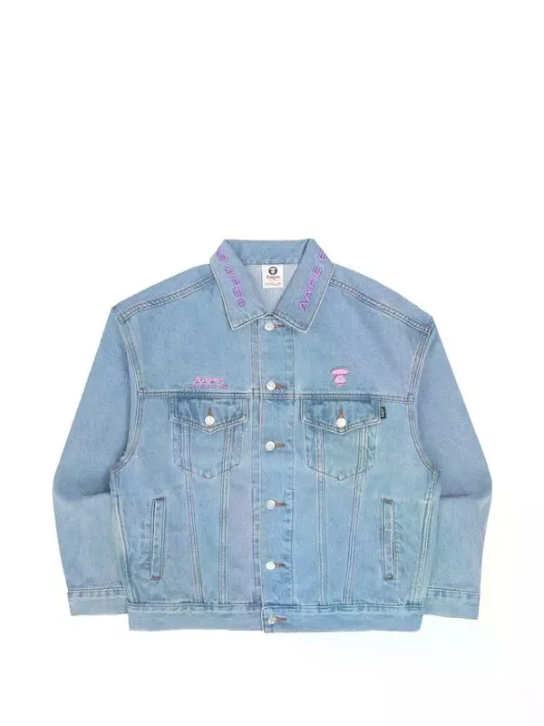 AAPE BY *A BATHING APE Heart-print Denim Trucker Jacket