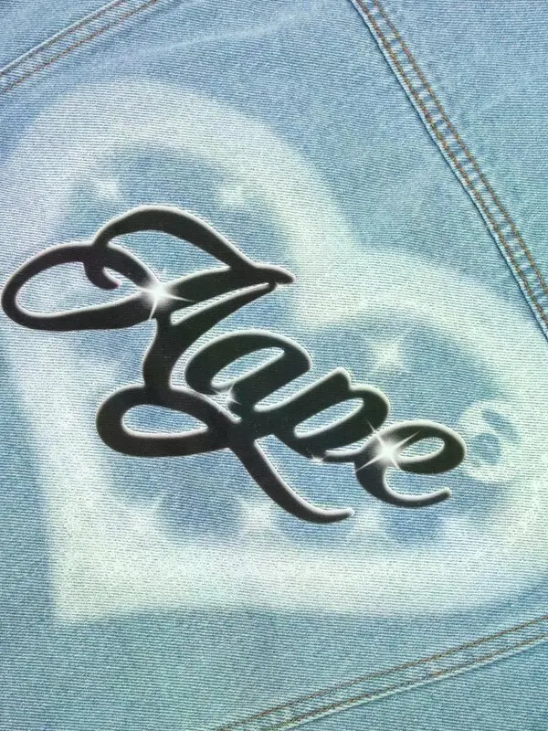 AAPE BY *A BATHING APE Heart-print Denim Trucker Jacket