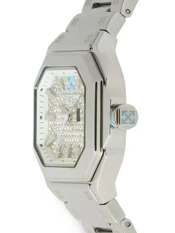 Off-White Shift Pavé 40mm Watch