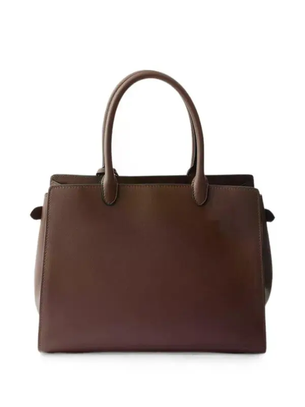 Prada Large Leather Handbag - Brown