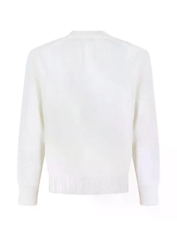 Kenzo Intarsia Knit Sweater - White