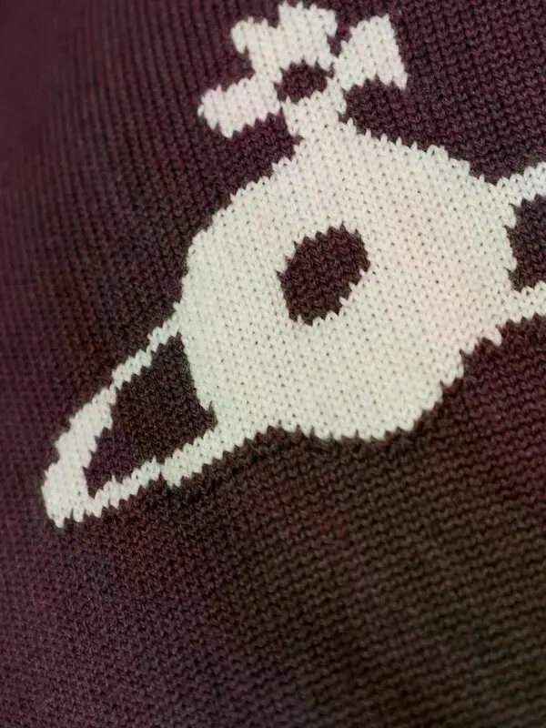 VIVIENNE WESTWOOD Wool Intarsia Orb Motif High Neck Sweater