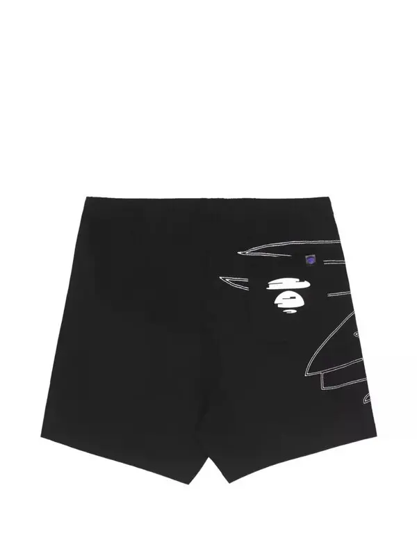 AAPE BY *A BATHING APE Moonface-patch Shorts