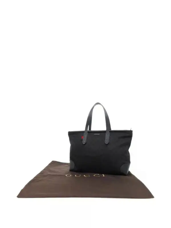 Gucci 2000-2015 Gg Canvas Web Tote Bag