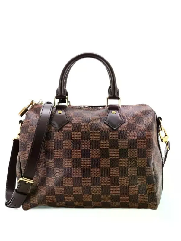 LOUIS VUITTON Speedy Bandouliere Damier 25 Satchel - Brown