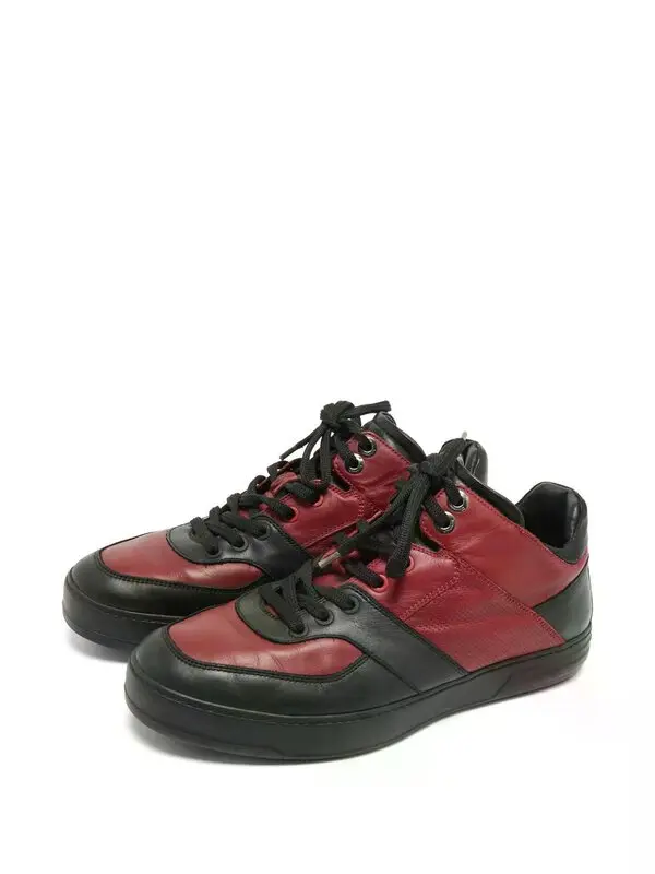 FERRAGAMO Lace-up Fastening Sneakers - Red