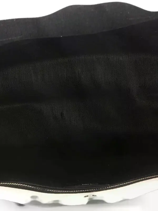 Saint Laurent Rive Gauche Canvas Tall Tote Bag - Neutrals