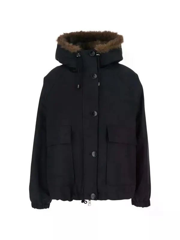 VALENTINI 1972 Faux-fur Trim Hooded Jacket