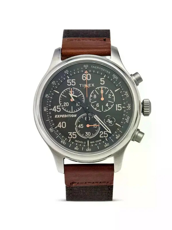 TIMEX Expedition Indiglo 43mm Watch - Grey