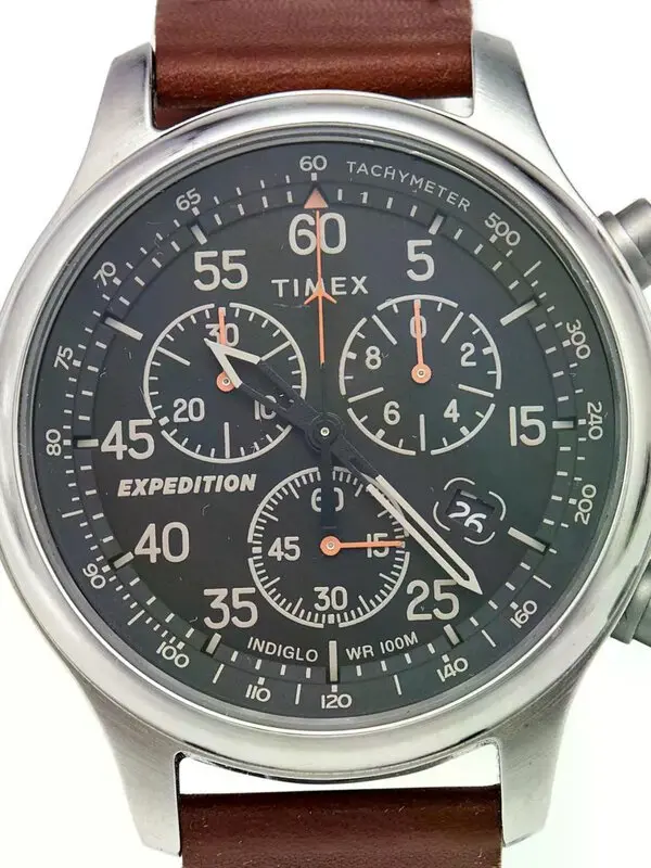 Timex® Expedition Indiglo Chronograph Watch - Grey