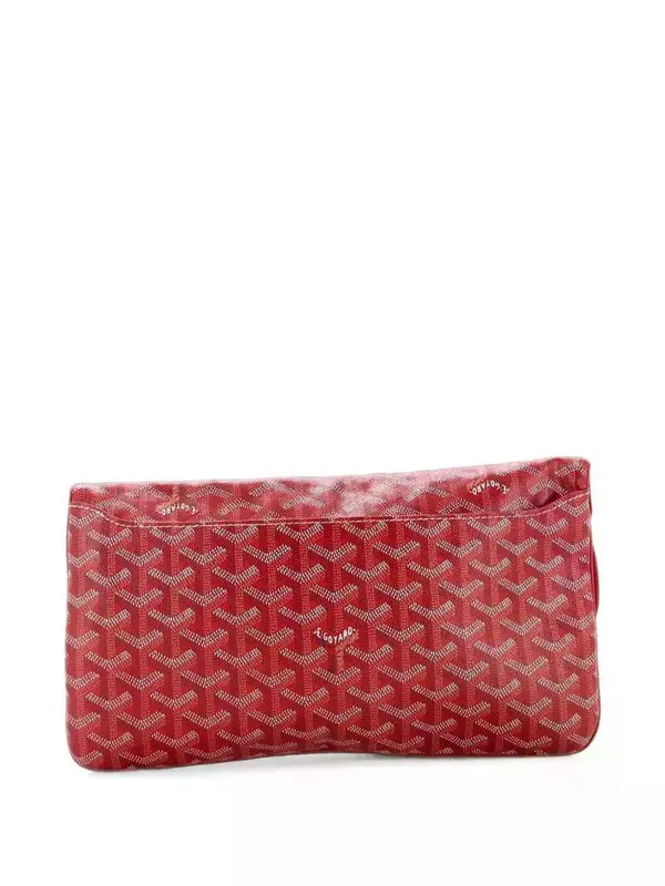 Goyard Saint Marie Coated Canvas Clutch Bag - Red