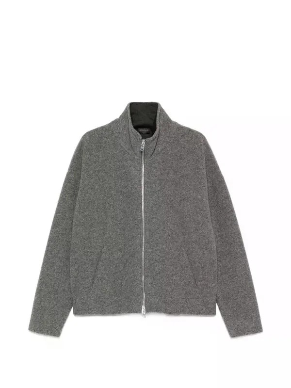 DONDUP Zip-up High-neck Jacket - Grey