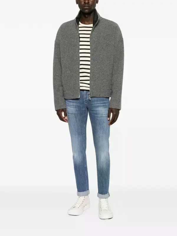 DONDUP Zip-up High-neck Jacket - Grey