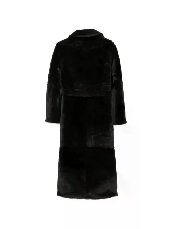 YVES SALOMON Belted Shearling Coat