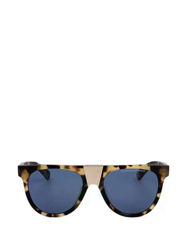 Calvin Klein Round Frame Sunglasses - Brown