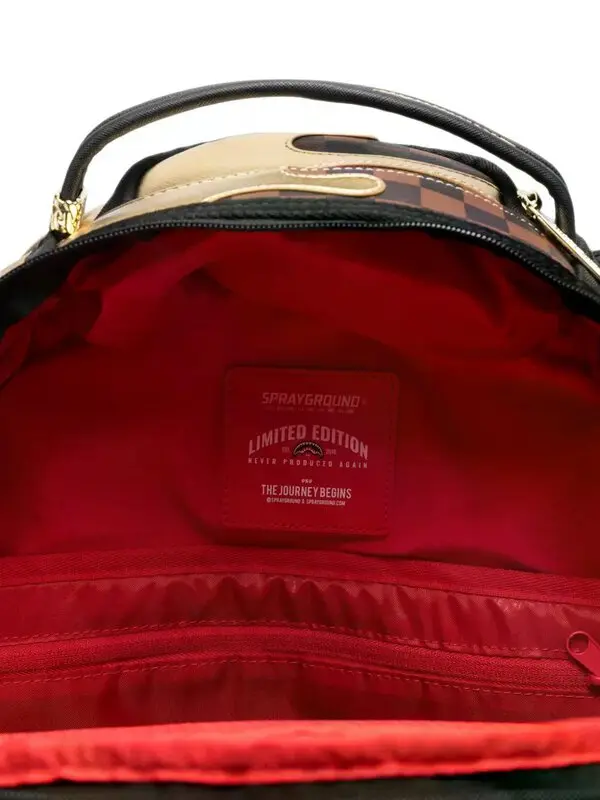 SPRAYGROUND Shark Mouth Checkered Backpack