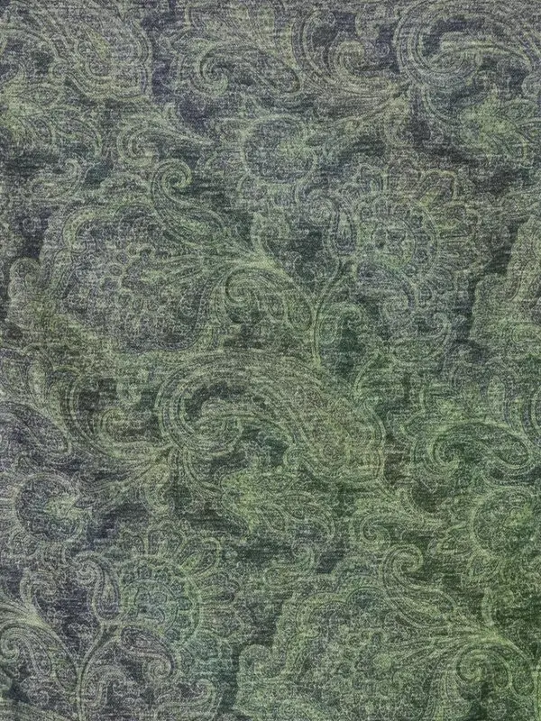 Kiton Paisley-print Frayed Scarf