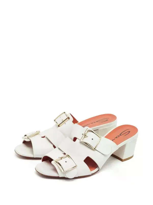 Santoni Double Buckle Sandals