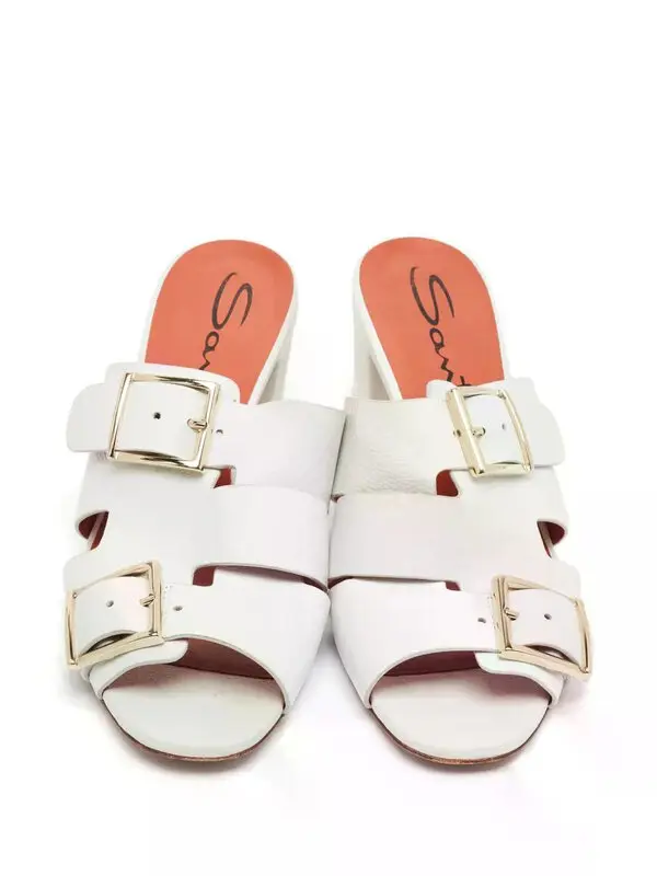 Santoni Double Buckle Sandals
