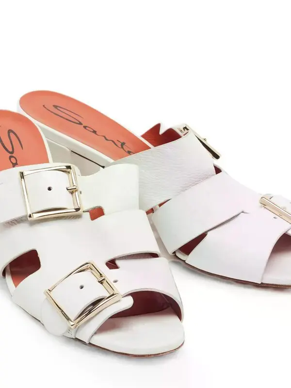 Santoni Double Buckle Sandals