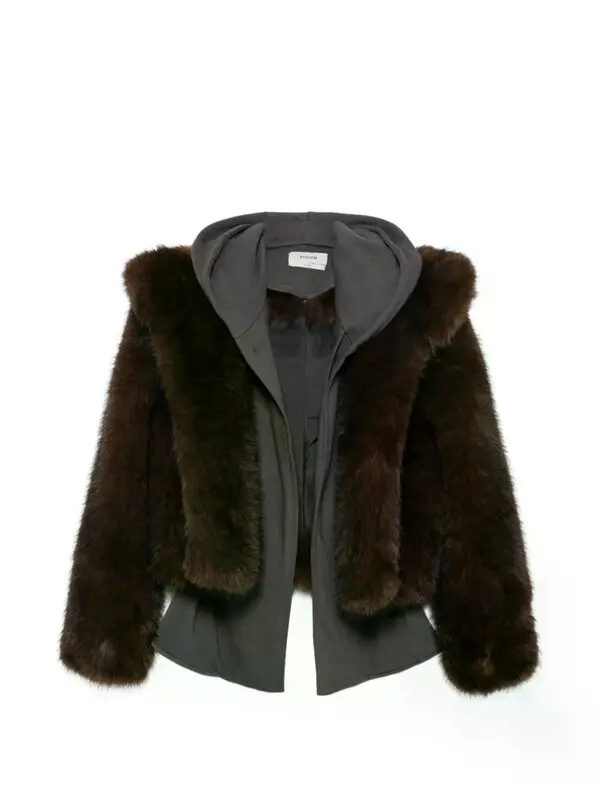 SYSTEM Faux Fur Hooded Jacket