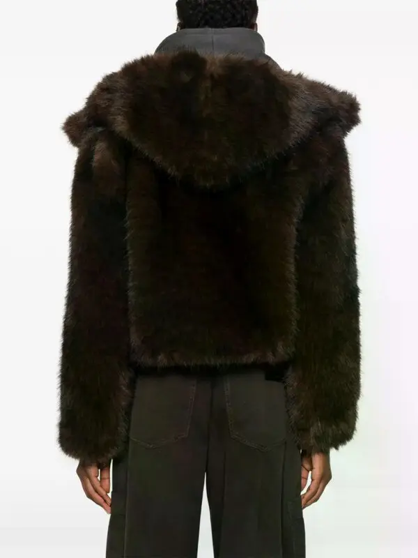 SYSTEM Faux Fur Hooded Jacket