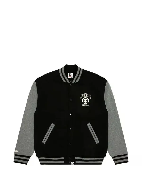 AAPE BY *A BATHING APE Moonface-patch Button-up Sweatshirt