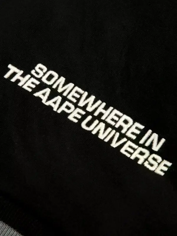 AAPE BY *A BATHING APE Moonface-patch Button-up Sweatshirt