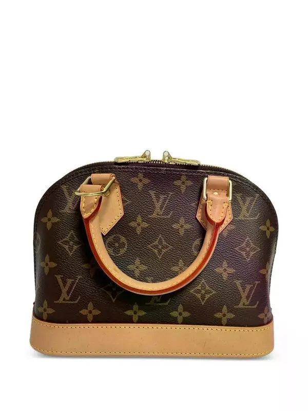 LOUIS VUITTON Monogram Alma Handbag - Brown