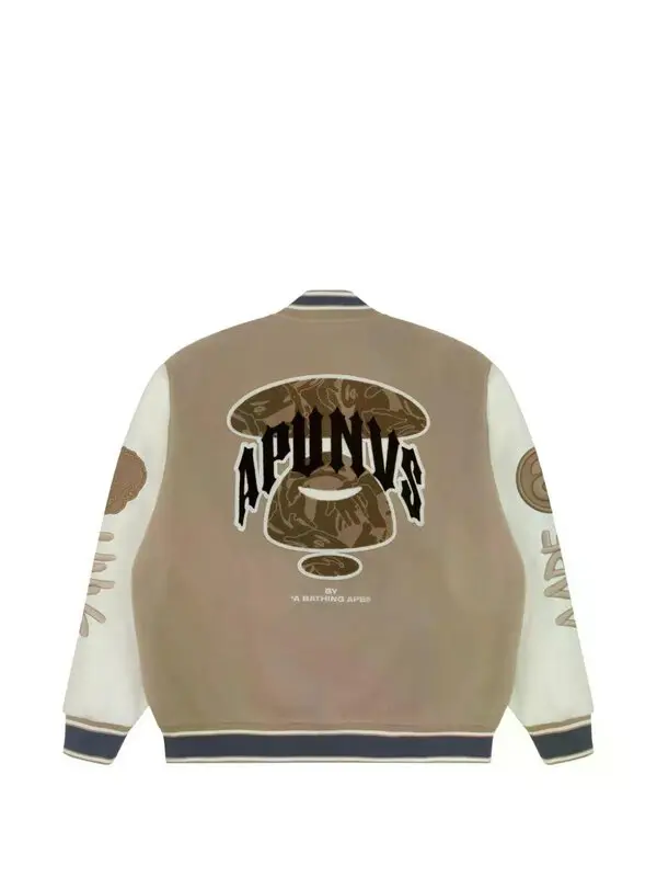 AAPE BY *A BATHING APE Moonface Embroidered Bomber Jacket